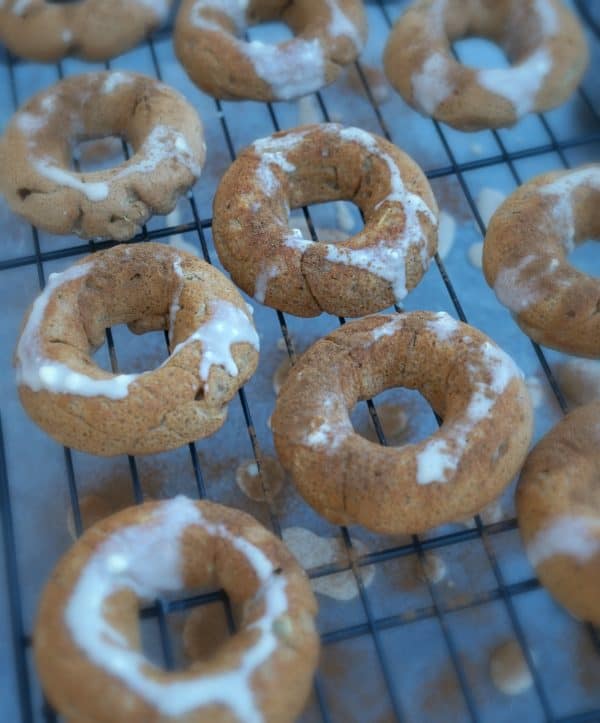 Apple Pie Walnut Donuts with Vanilla Glaze - Shaw Simple Swaps