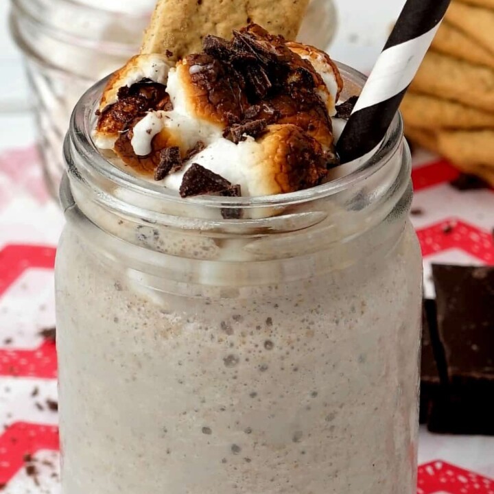 Toasted S'mores Milkshake - Shaw Simple Swaps