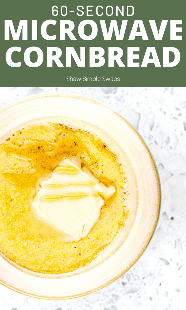 Microwave Cornbread - Healthy + Ready in Under 60 seconds!