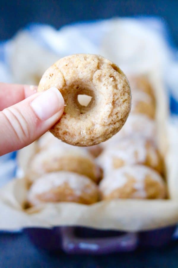 Mini Maple Cinnamon Pancake Donuts @shawsimpleswaps