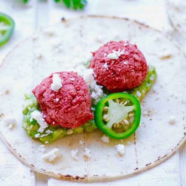 Beet Falafel Tacos- Gluten Free, Vegan Option - Shaw's Simple Swaps