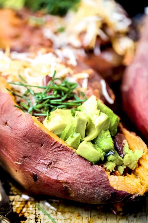 Healthy Stuffed Sweet Potatoes - Shaw Simple Swaps