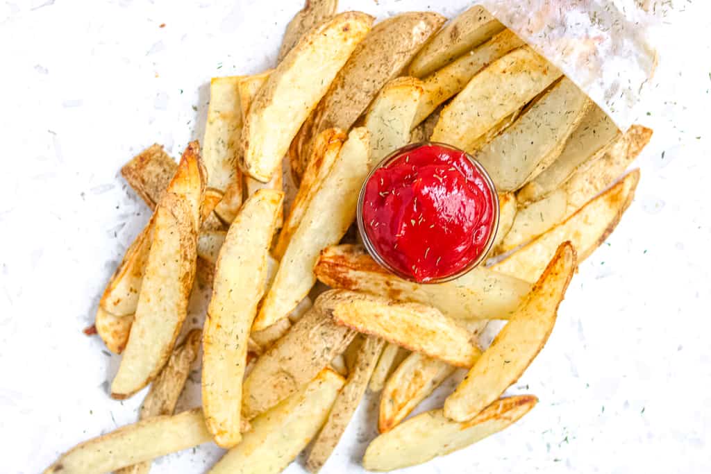 Air Fryer Potato Wedges - Healthy & Fast - Shaw Simple Swaps