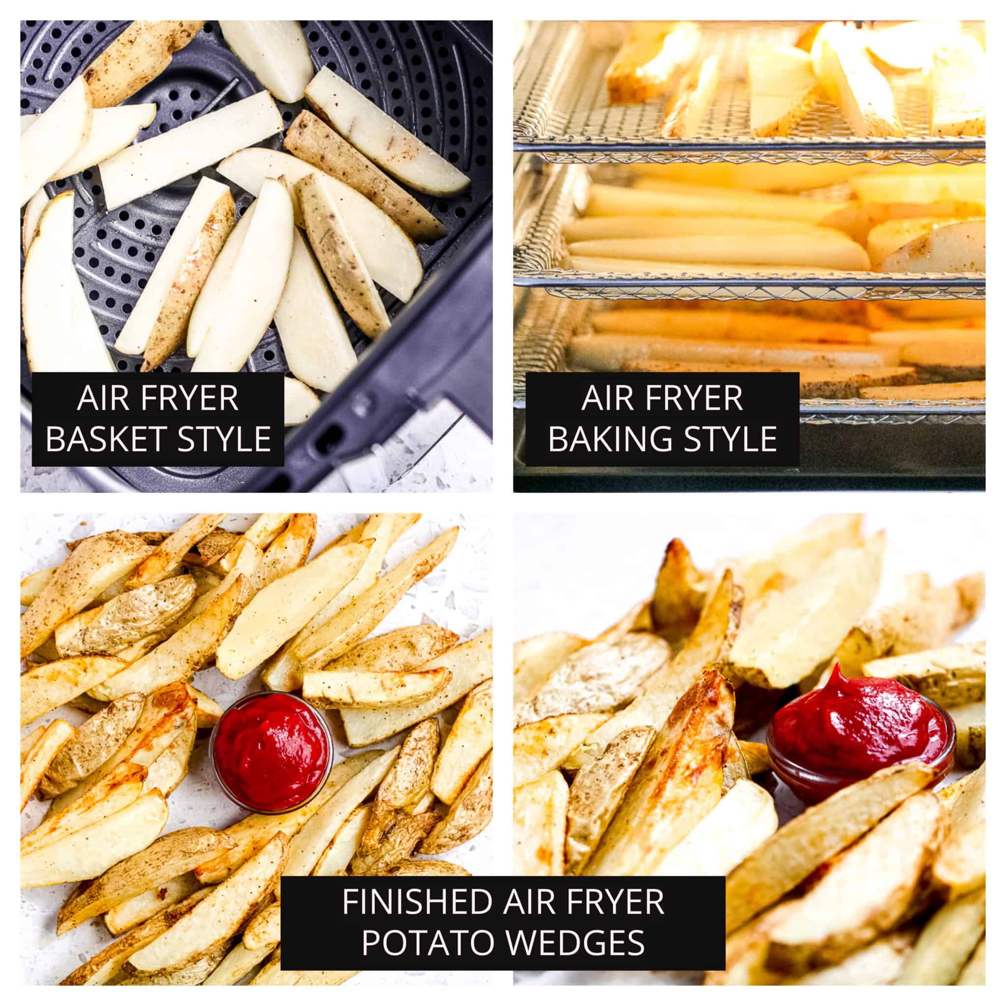 Air Fryer Potato Wedges - Healthy & Fast - Shaw Simple Swaps