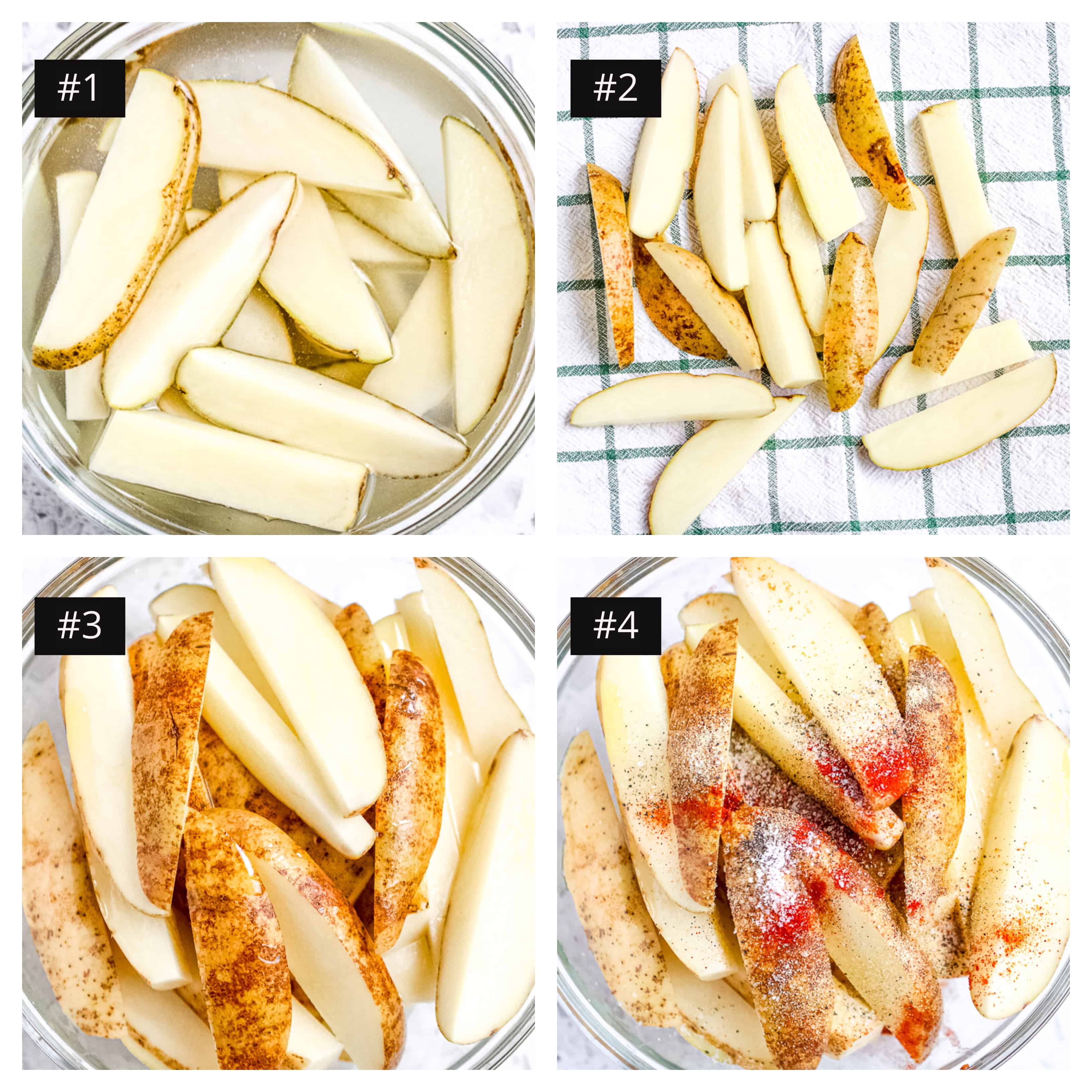 Air Fryer Potato Wedges - Healthy & Fast - Shaw Simple Swaps