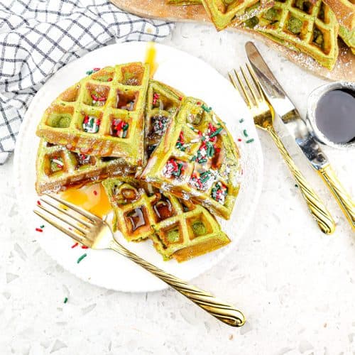 Christmas Waffles - Healthy, Kid-Friendly - Shaw Simple Swaps