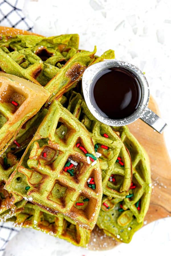 Christmas Waffles - Healthy, Kid-Friendly - Shaw Simple Swaps