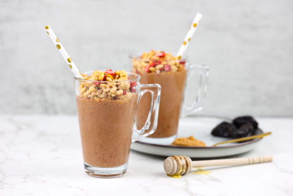 Prune Smoothie with PBJ Twist - Shaw Simple Swaps