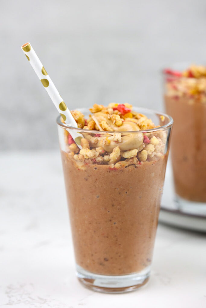 Prune Smoothie with PBJ Twist - Shaw Simple Swaps